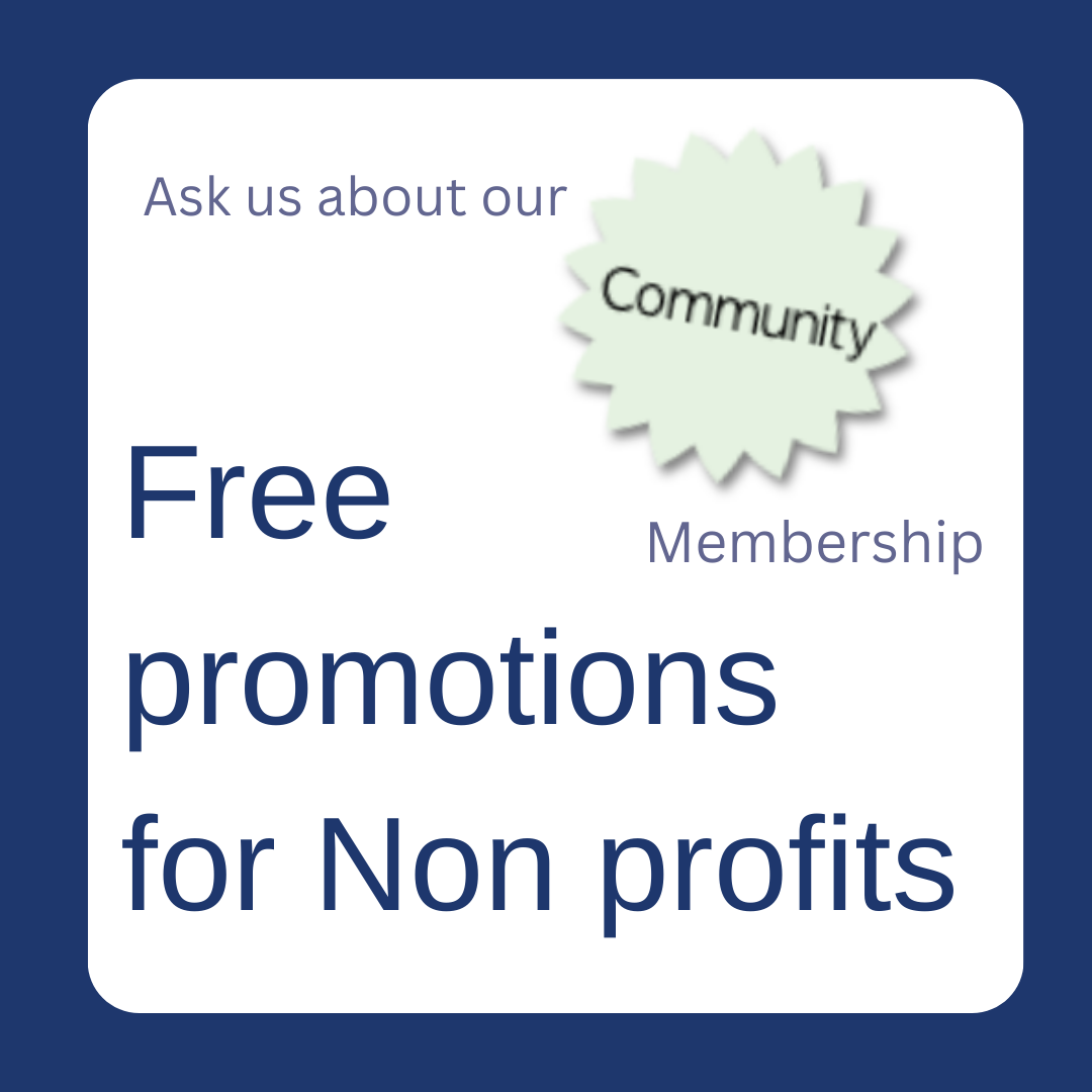 Free promotions for Non profits - Work, Rest or Play